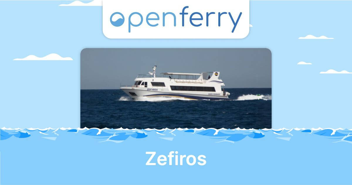 Suivi en direct, informations et billets concernant Zefiros | SAOS Ferries | Openferry