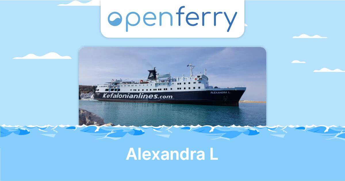 Alexandra L Live Tracking, Information & Tickets | Kefalonian Lines ...