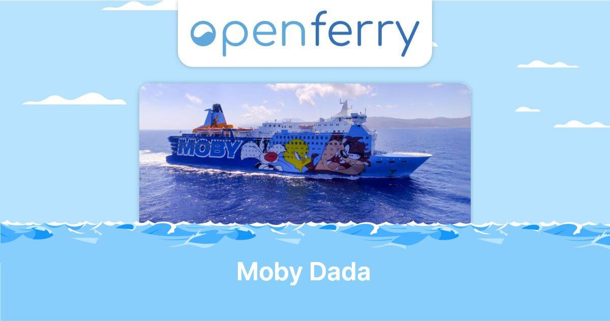 Moby Dada Live Tracking, Information & Tickets | Moby Lines | Openferry