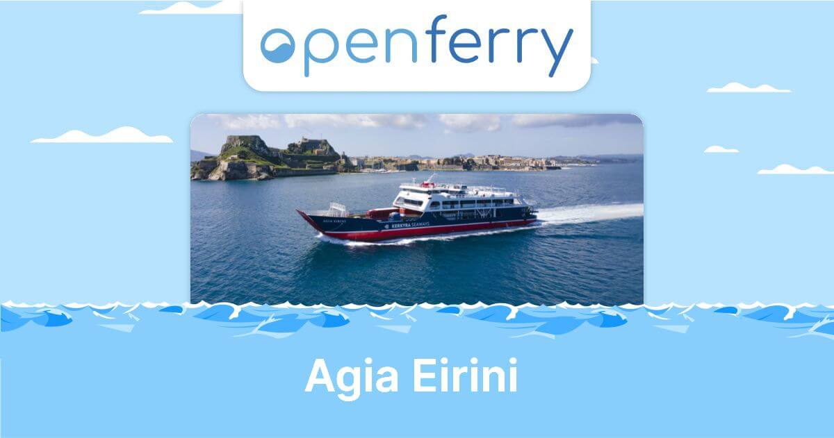Agia Eirini Live Tracking, Information & Tickets | Kerkyra Seaways ...