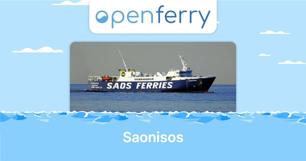 Saonisos Live Tracking, Information & Tickets | SAOS Ferries | Openferry