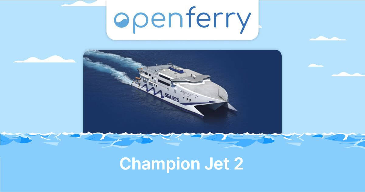 Champion Jet 2 Live Tracking, Information & Tickets | SeaJets | Openferry