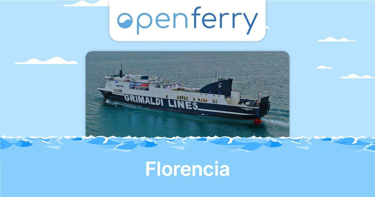 Florencia Live Tracking, Information & Tickets | Grimaldi Lines | Openferry