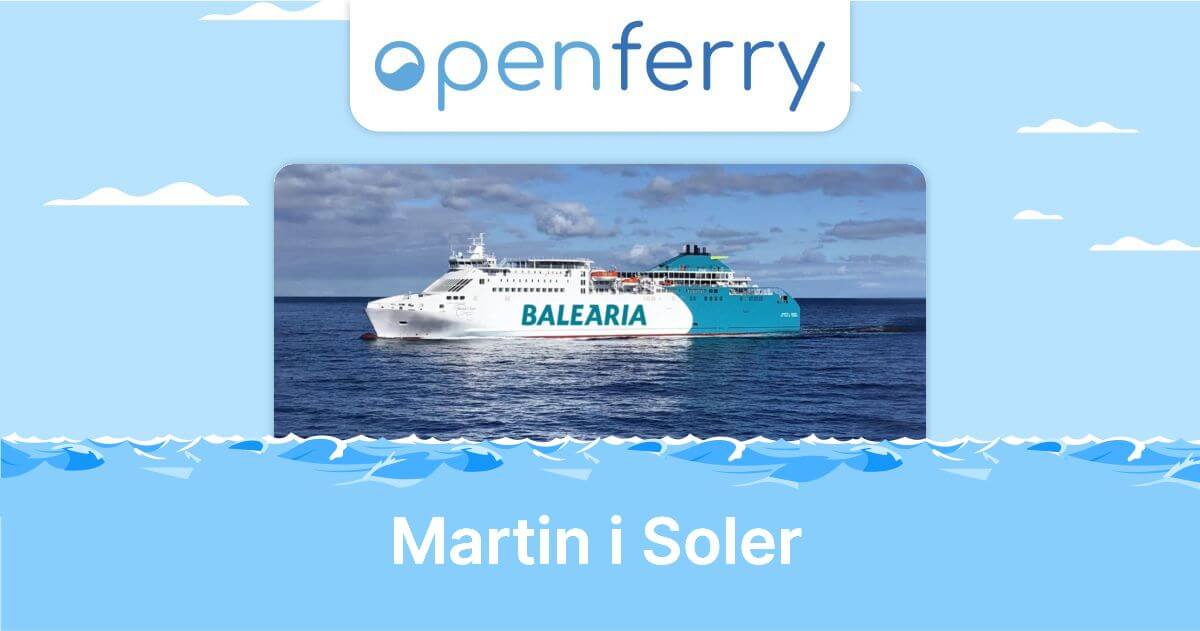 Martin i Soler Live Tracking, Information & Tickets | Balearia | Openferry