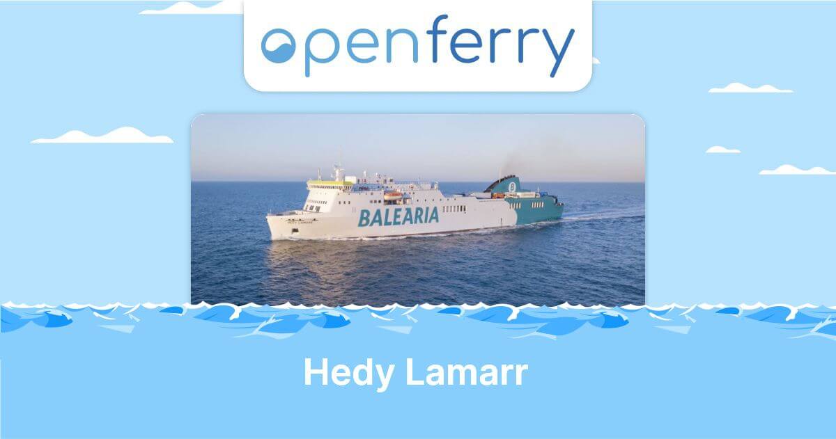 Hedy Lamarr Live Tracking, Information & Tickets | Balearia | Openferry